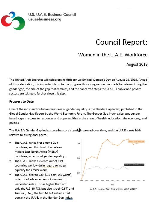 Women in the UAE Report Photo - The U.S.-U.A.E. Business Council