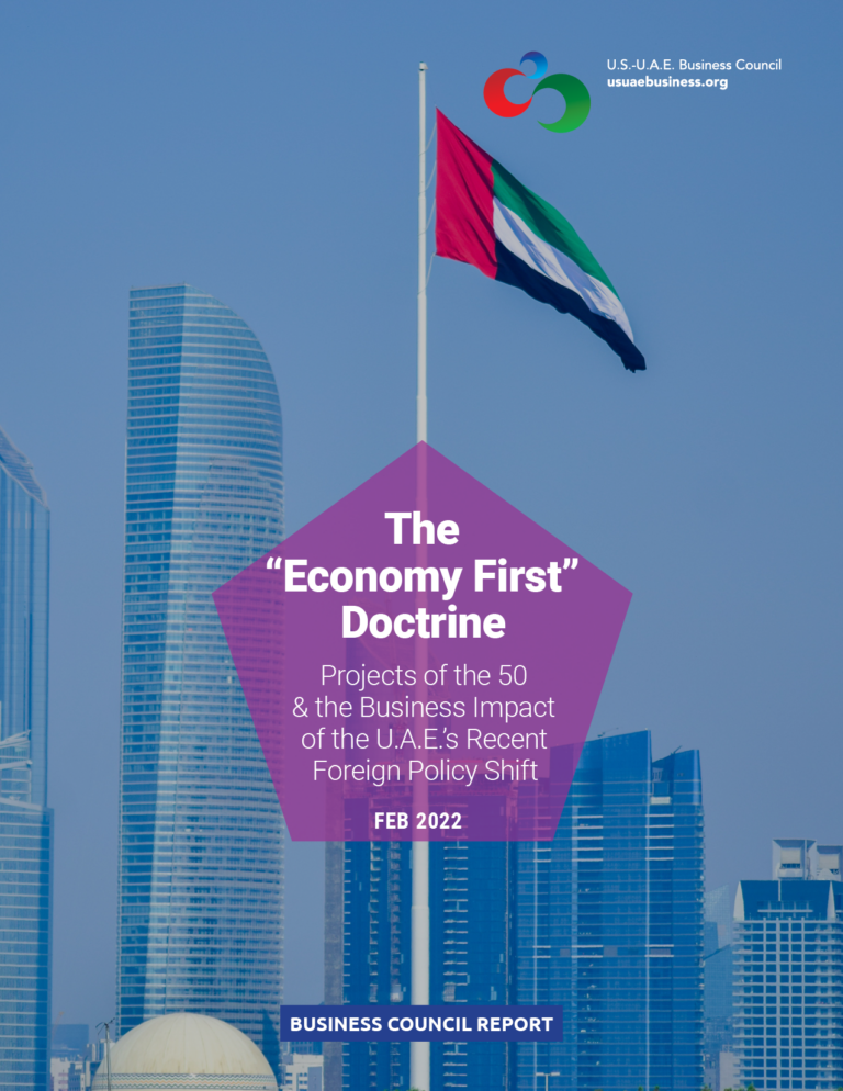 The "Economy First" Doctrine - The U.S.-U.A.E. Business Council