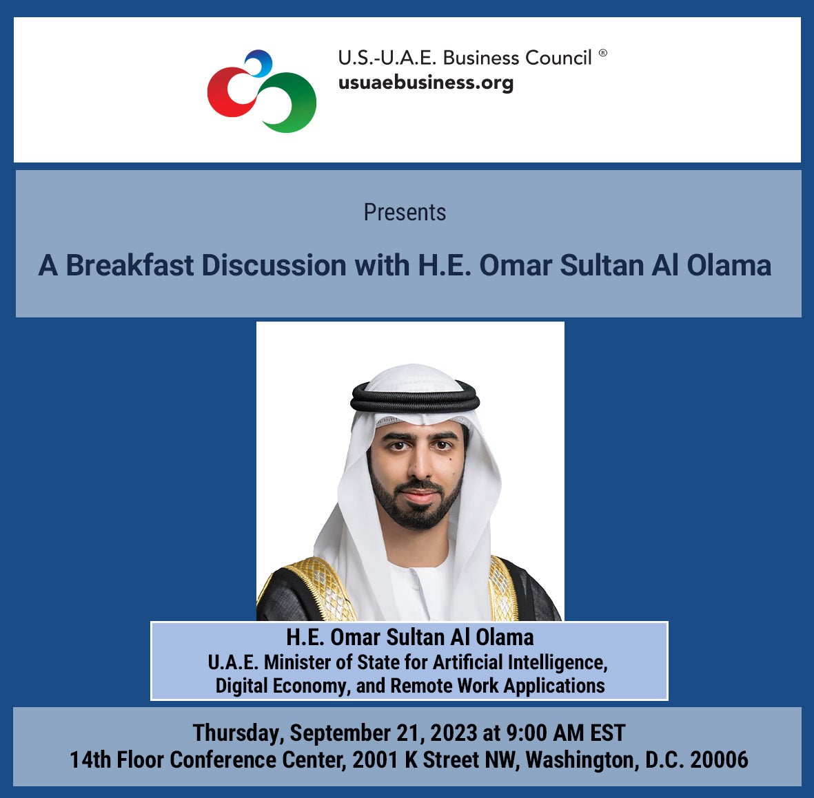 U.A.E. Minister Talks Responsible Governance of AI - The U.S.-U.A.E ...